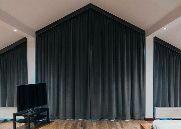 curtains for sloping windows - Margarets Curtains